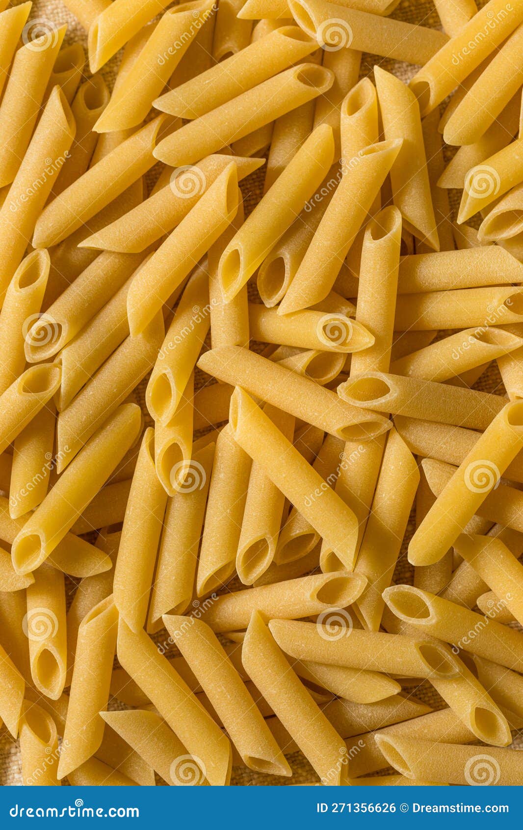 Raw Dry Mostaccioli Penne Lisce Pasta Stock Photo - Image of ...