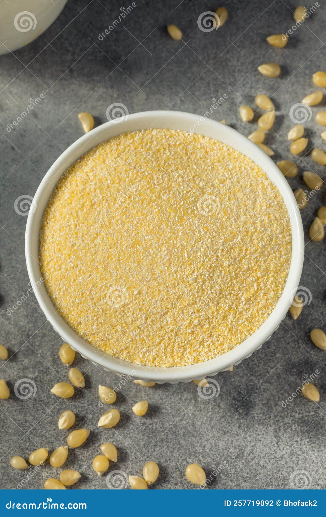 Raw Dry Organic Instant Polenta Stock Photo - Image of cooking, diet ...