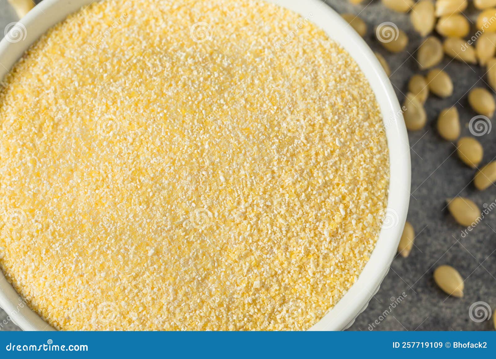 Raw Dry Organic Instant Polenta Stock Image - Image of porridge, grain ...