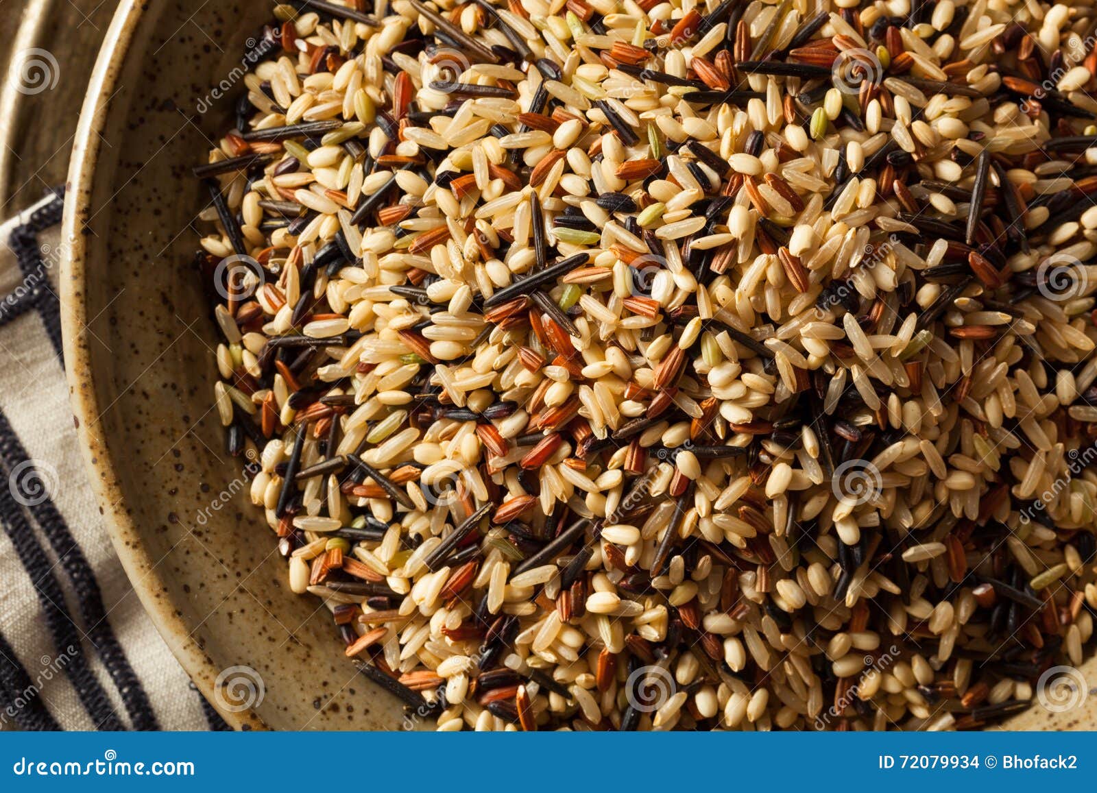 Raw Dry Organic Wild Rice stock photo. Image of ingredient - 72079934