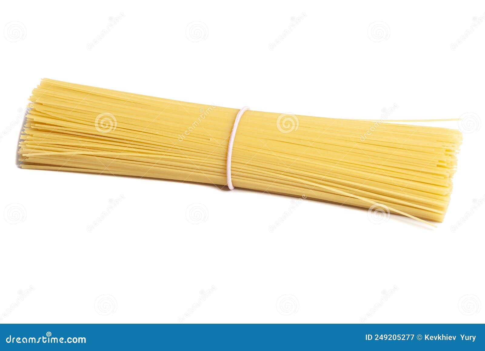 Raw Dry Spaghetti Italian Pasta Isolated on White Background. Stock ...