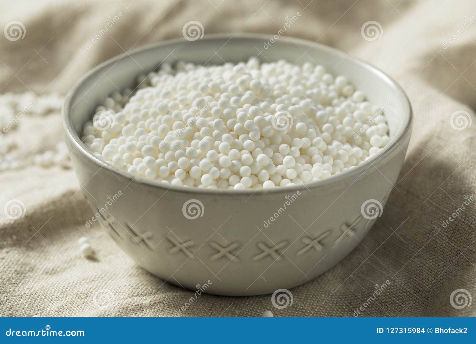 Raw Dry Tapioca Pearls stock photo. Image of vegetarian - 127315984