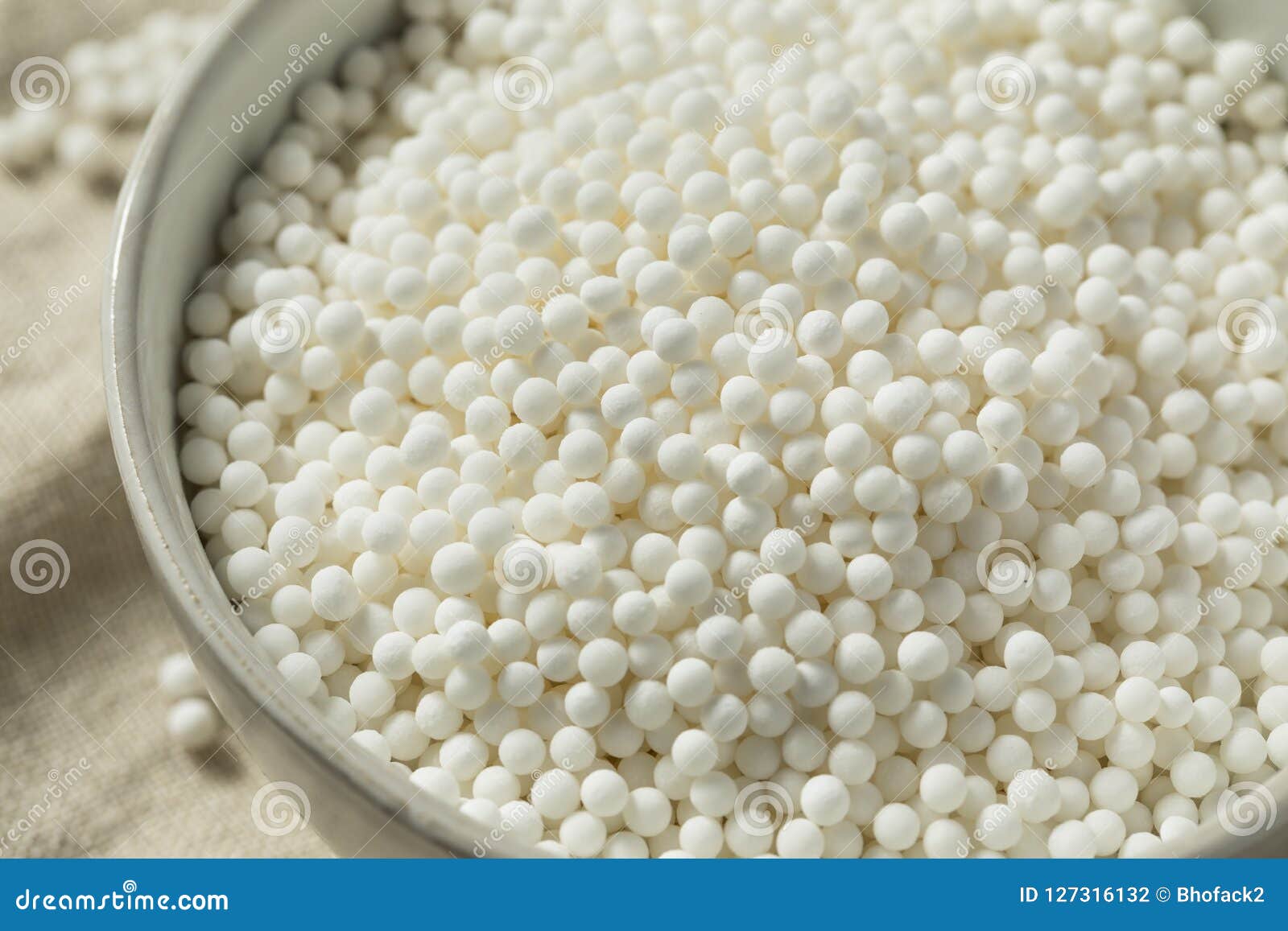 Raw Dry Tapioca Pearls stock photo. Image of manioc - 127316132