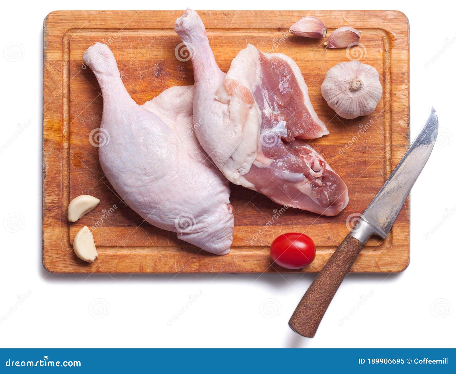 Raw duck leg stock image. Image of fried, table, natural - 189906695