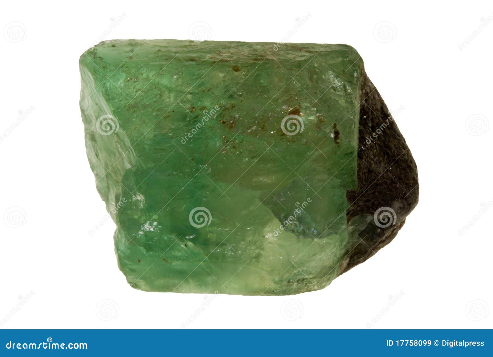 Raw emerald stock image. Image of expensive, nature, macro - 17758099