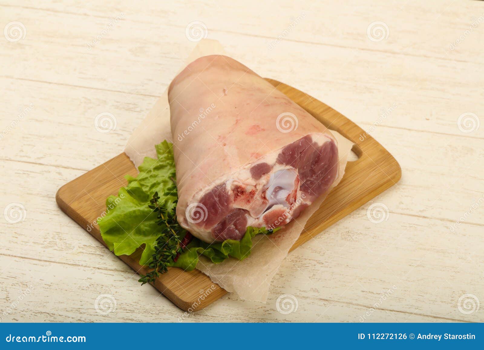 Raw pork knee stock photo. Image of oktoberfest, german - 112272126