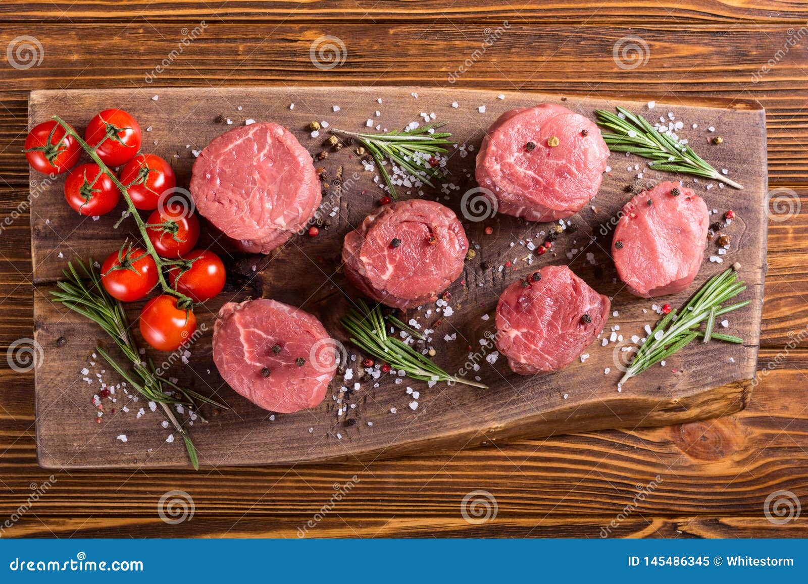 Raw filet mignon stock image. Image of chop, background - 145486345