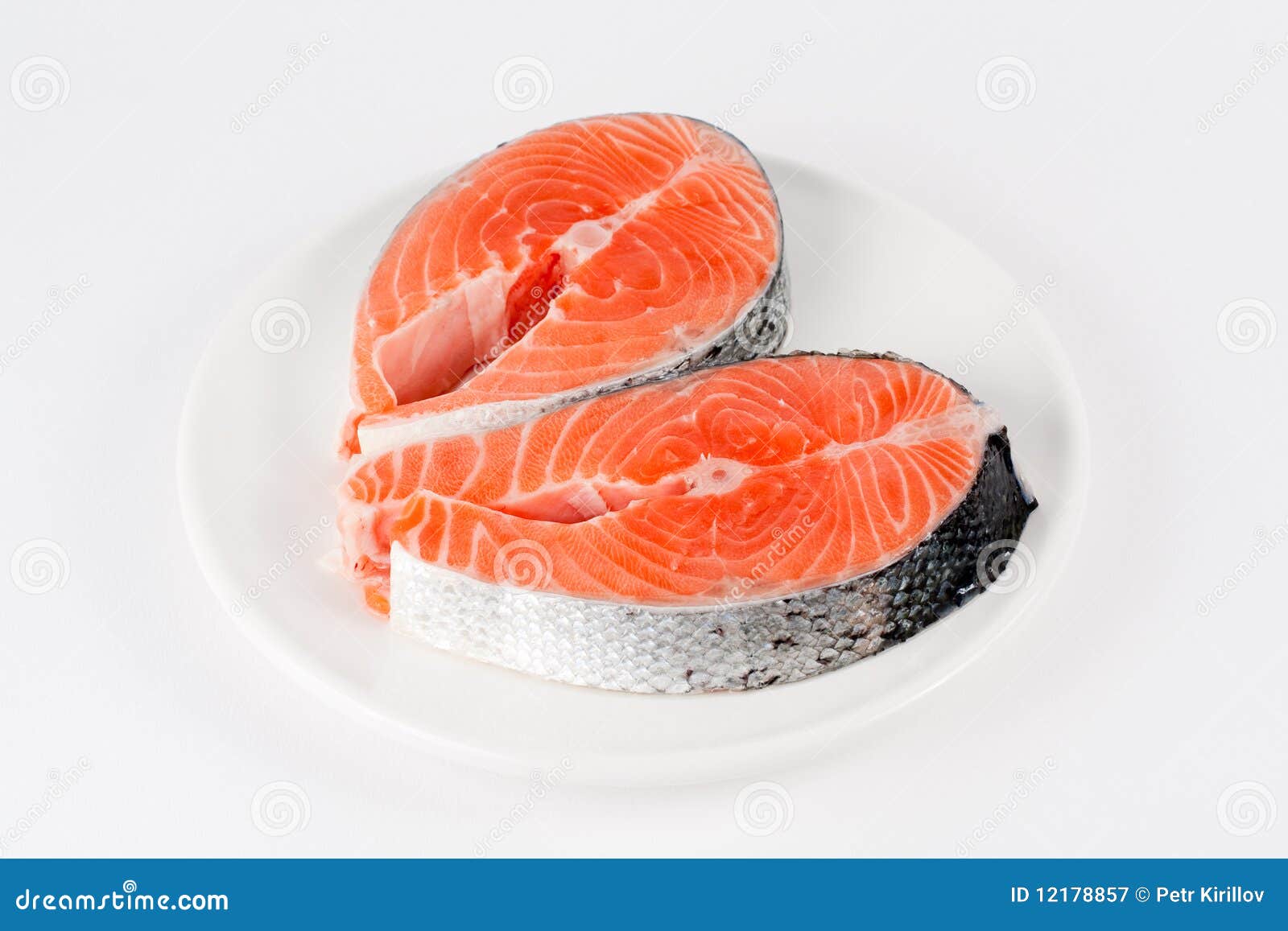 Raw filet of salmon stock image. Image of piece, vegetarian - 12178857