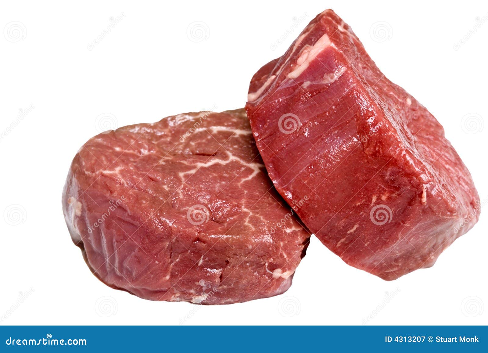 Raw filet steak stock image. Image of lunch, animal, lean - 4313207