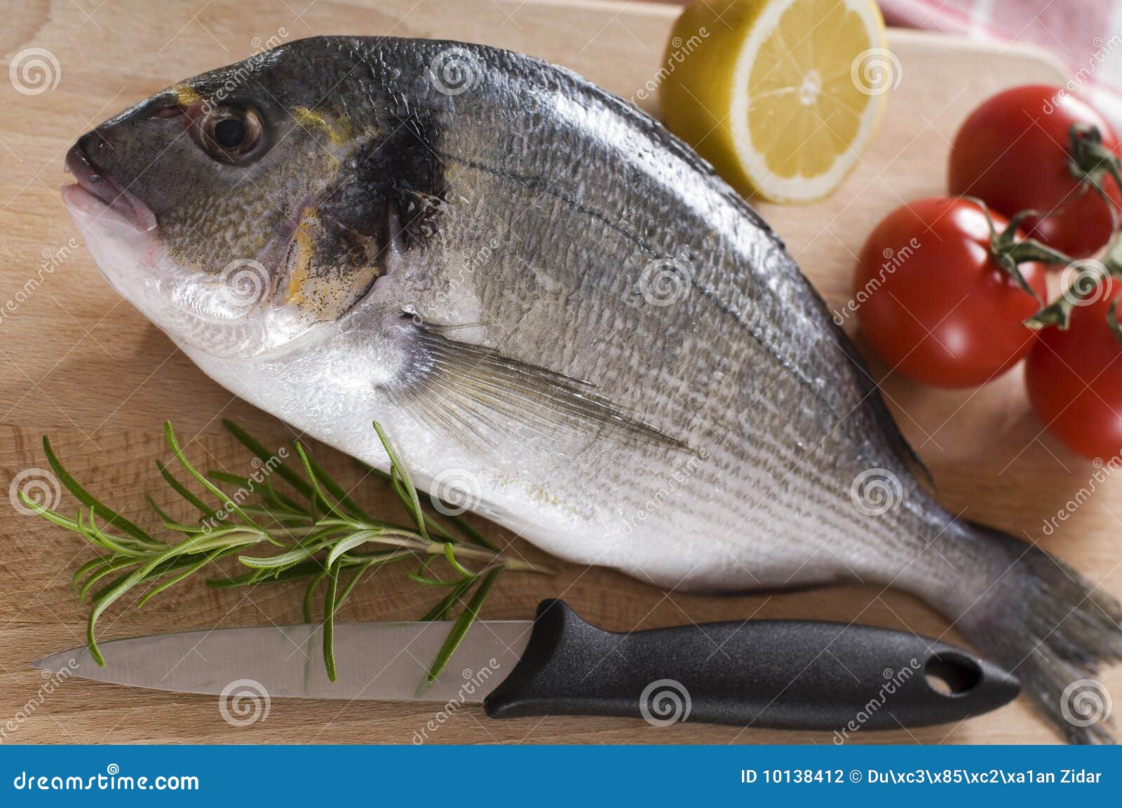 Raw fish stock photo. Image of bream, tasty, kitchen - 10138412