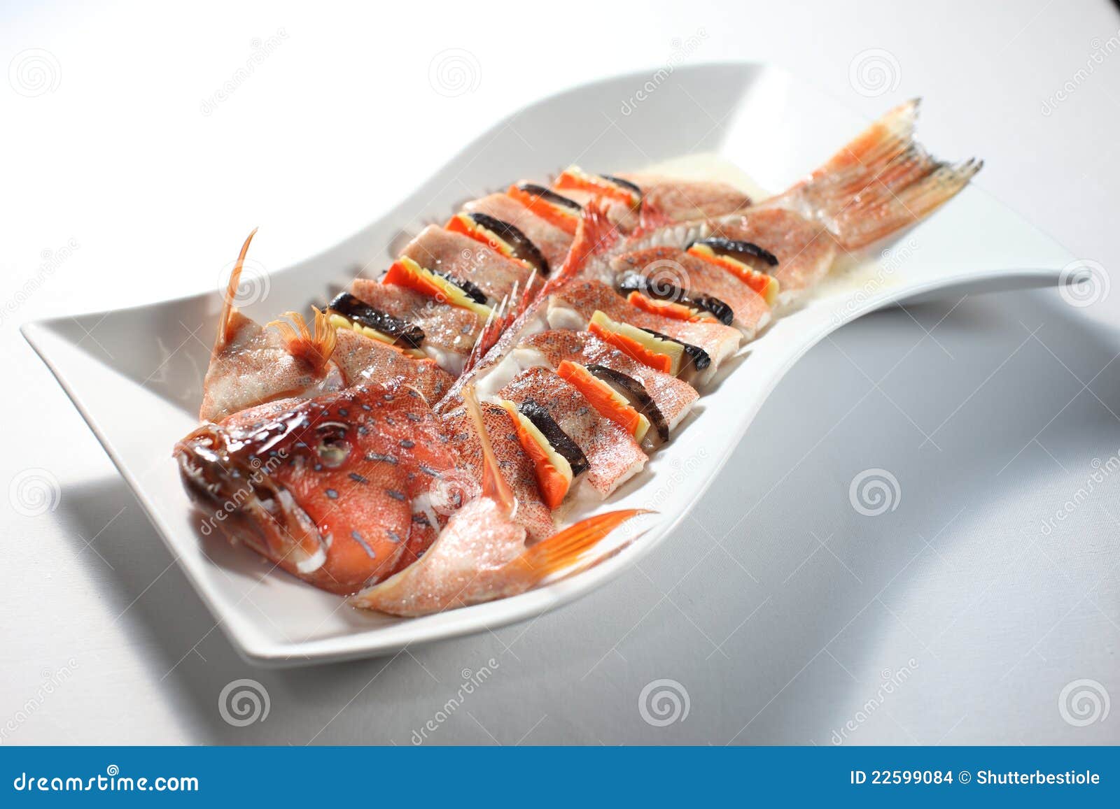 Raw Fish stock photo. Image of food, board, head, catch - 22599084