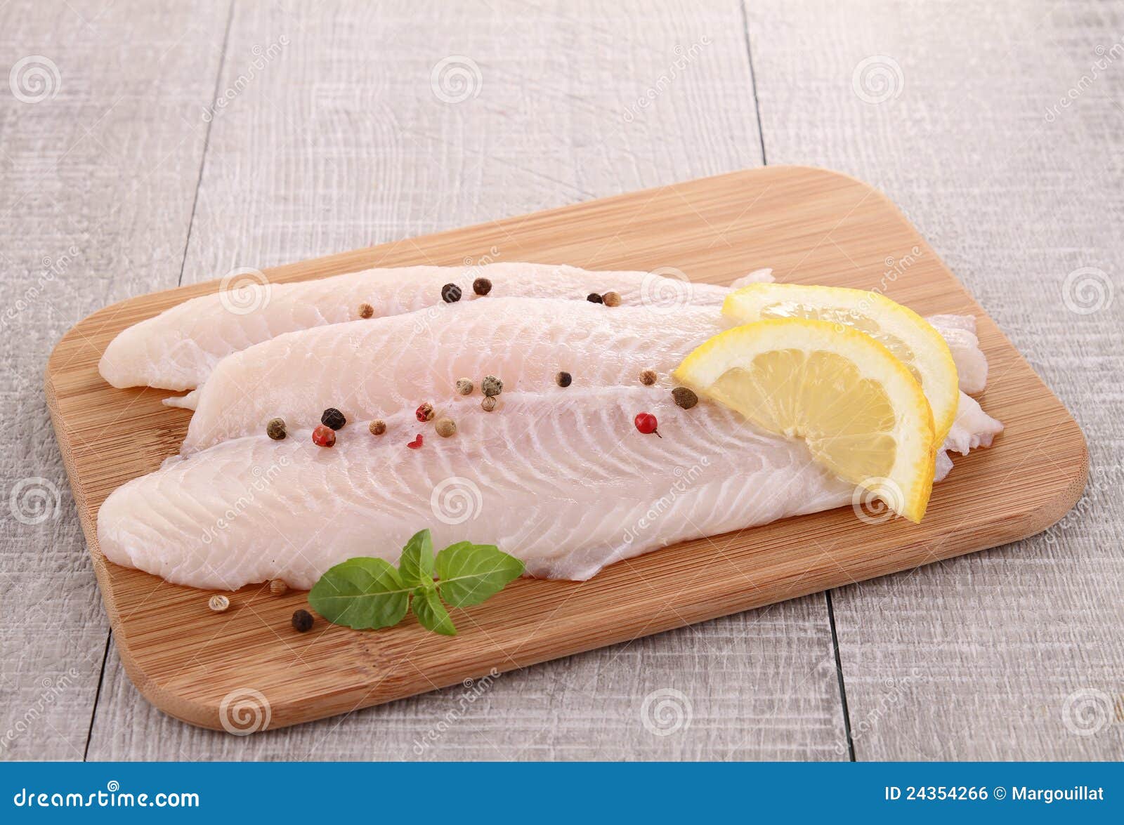 Raw fish stock photo. Image of lemon, gastronomy, healthy - 24354266