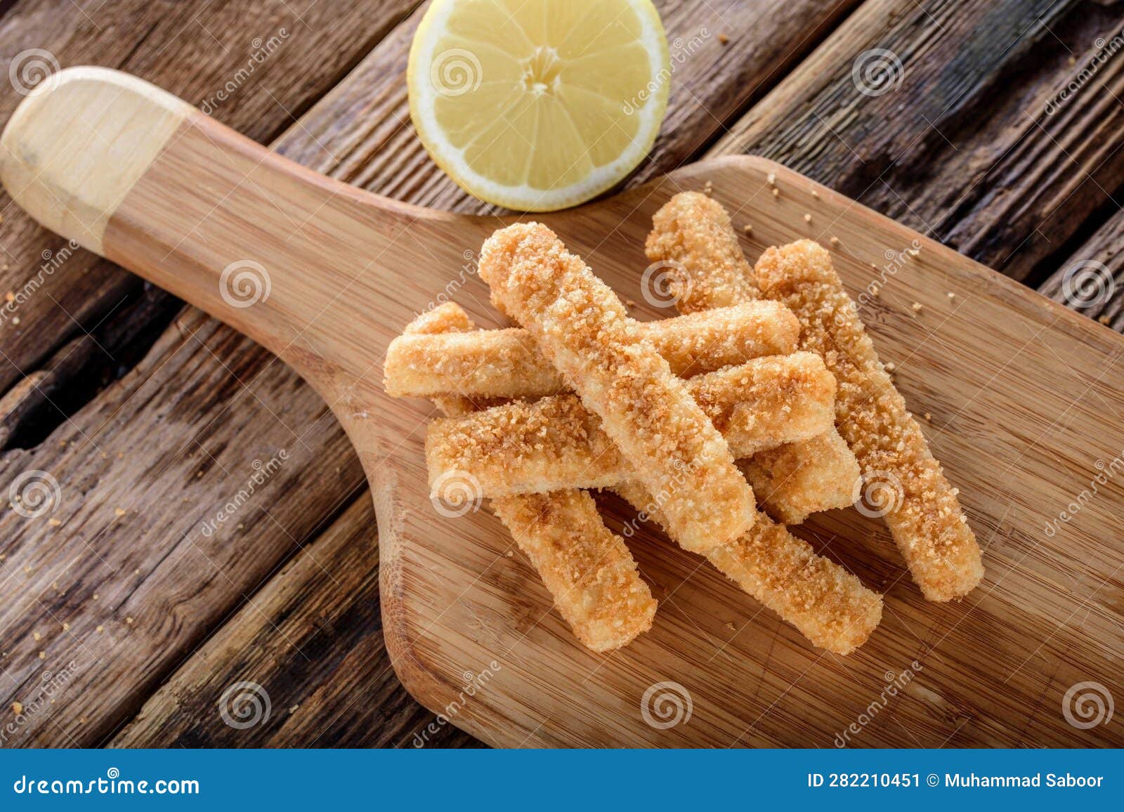 Crispy and Zesty: Panko-Breaded Fish Sticks with Lemon in Exquisite 4K ...