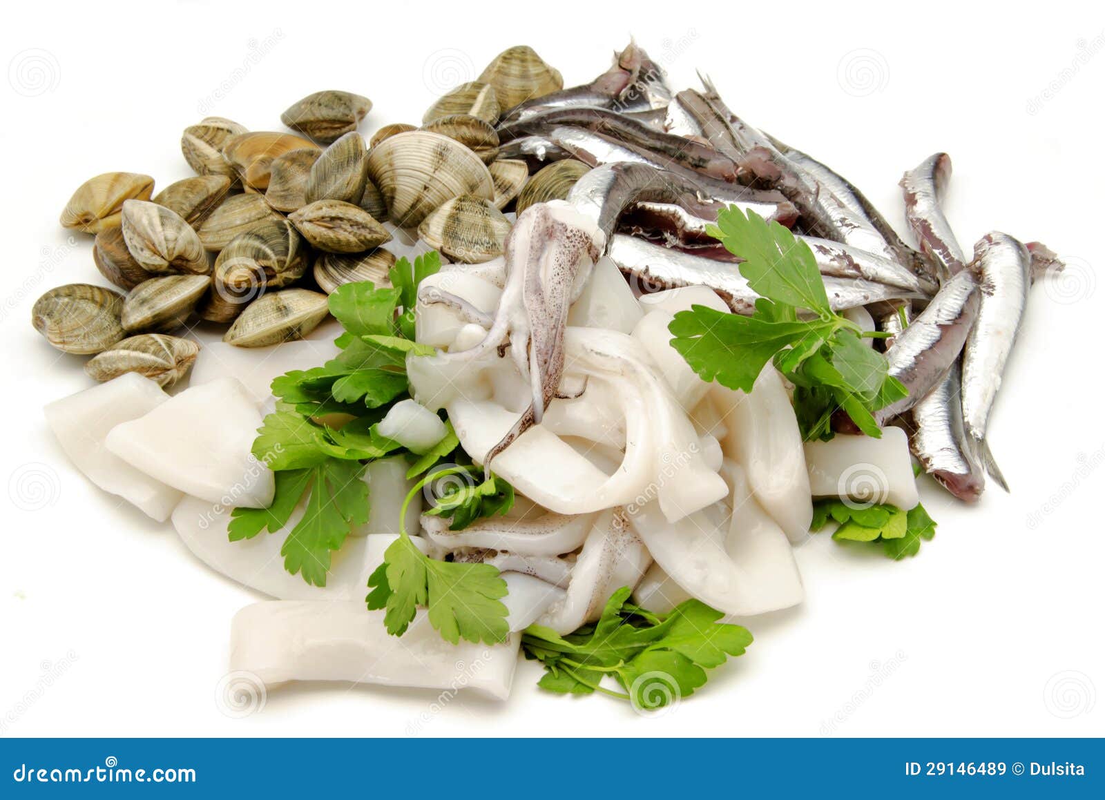 Raw fish stock image. Image of anchovy, chipiron, cooking - 29146489