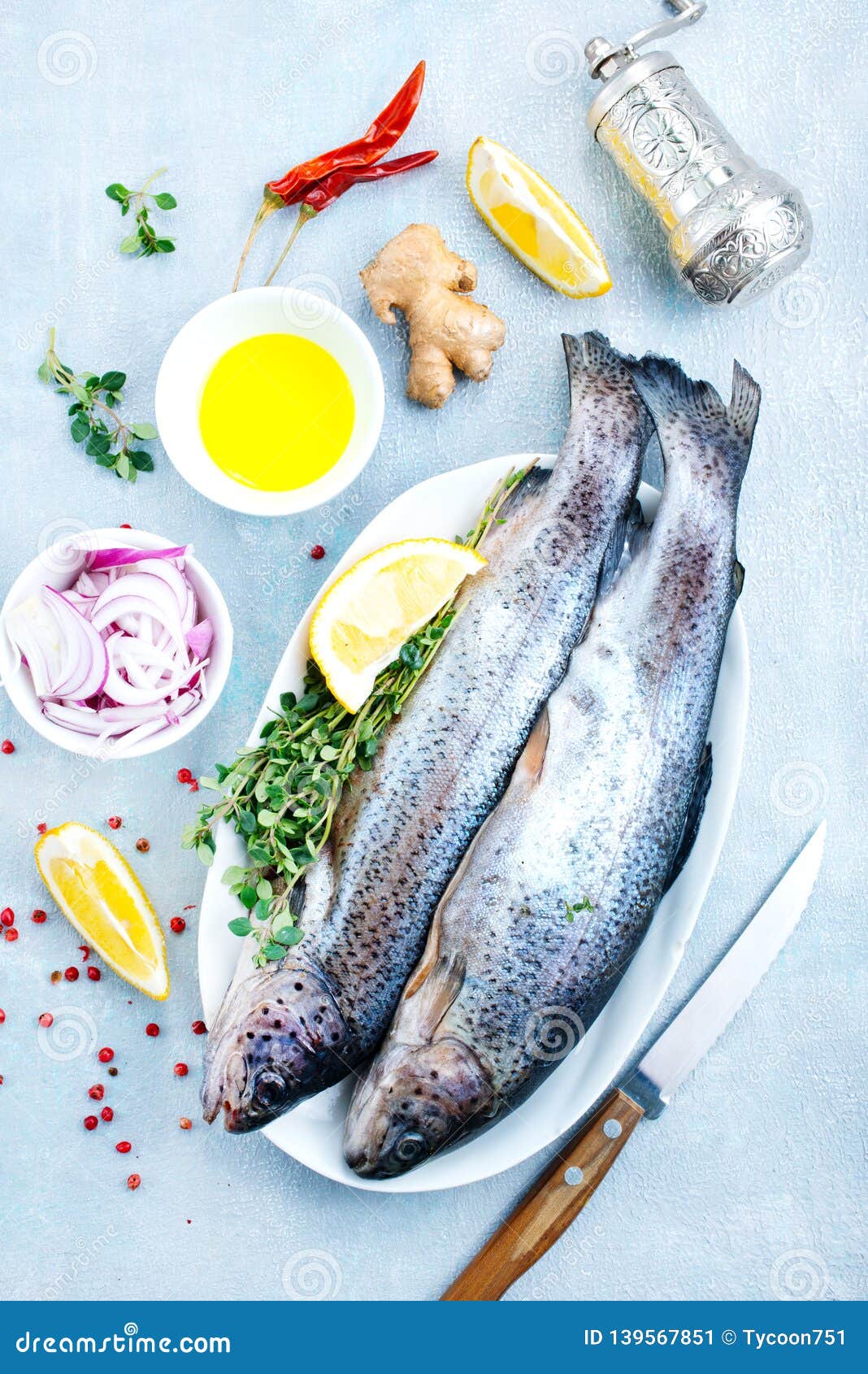 Raw fish stock image. Image of freshness, ingredient - 139567851