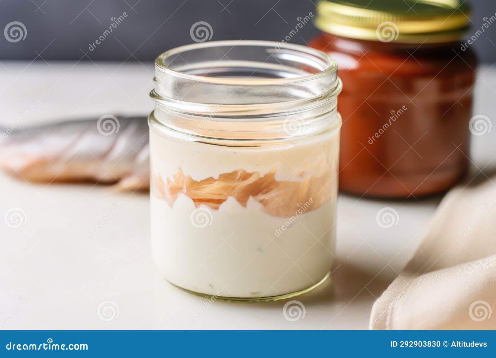 Raw Fish Emulsion in a Glass Jar Stock Photo - Image of liquid ...