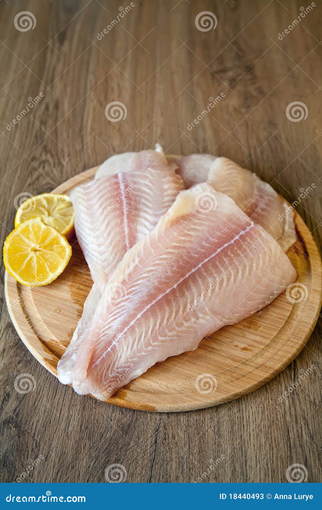 Raw Fish Fillet stock image. Image of meal, cold, lemon - 18440493