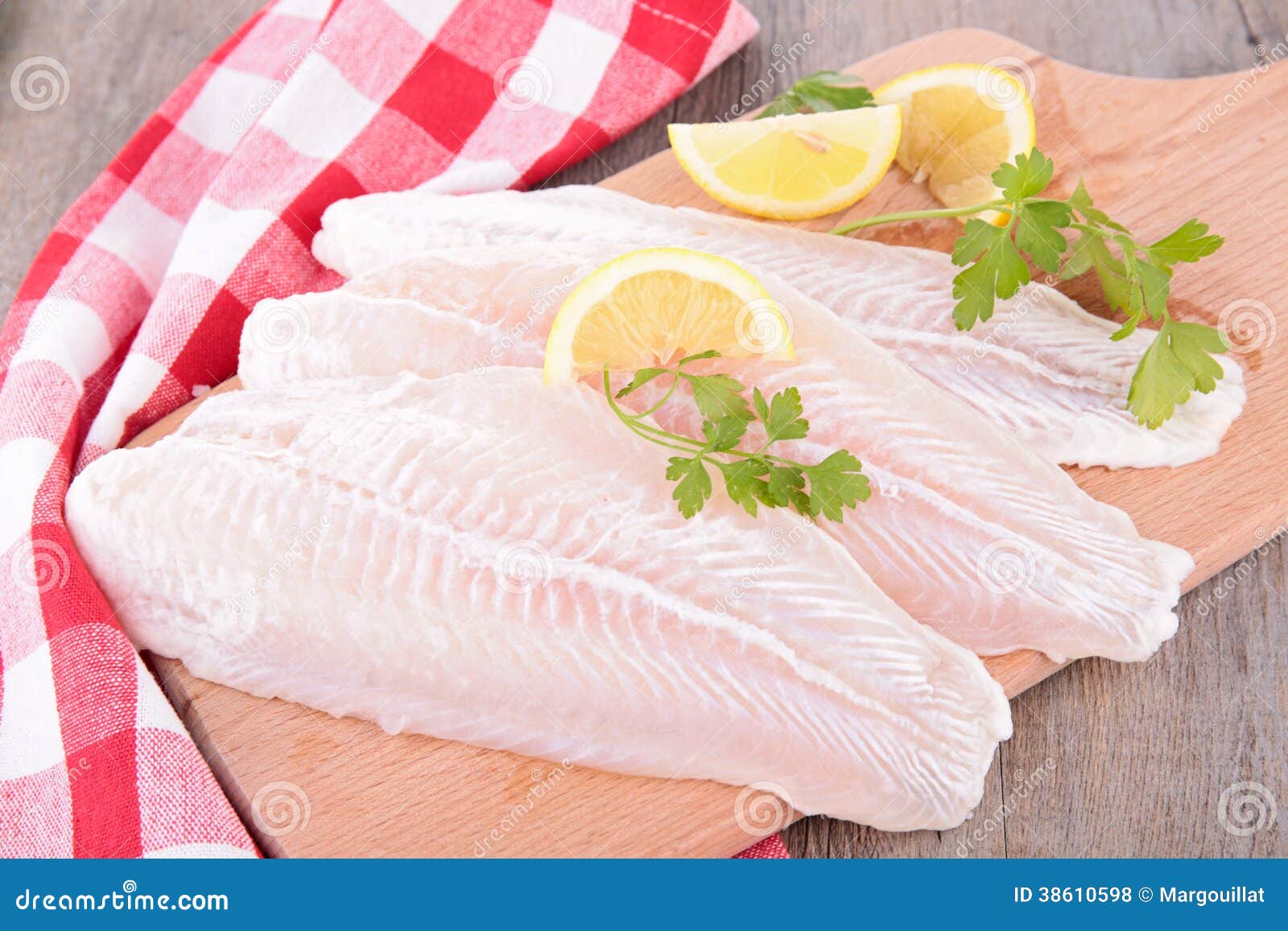 Raw fish fillet stock photo. Image of cook, cooking, board - 38610598