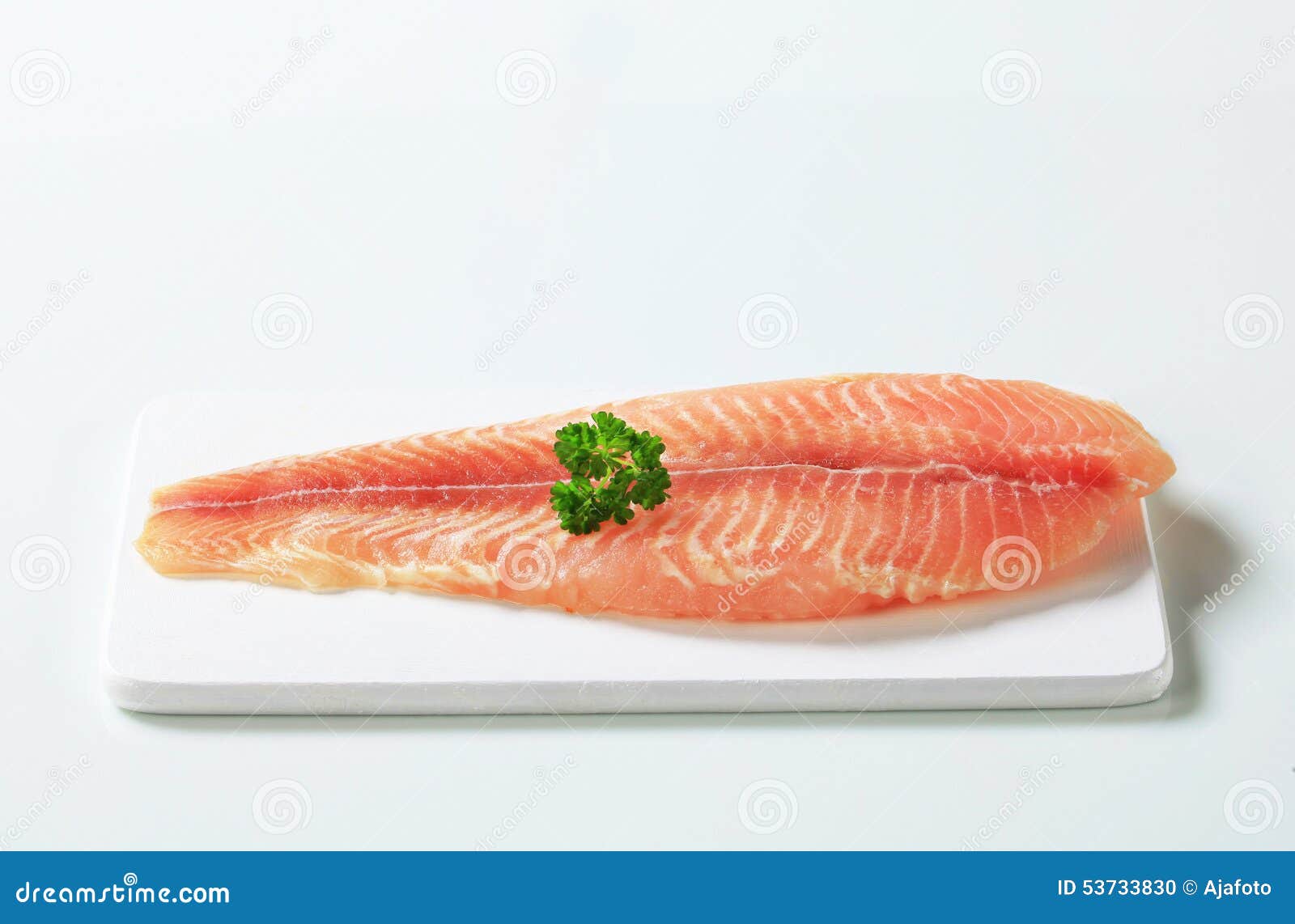 Raw fish fillet stock photo. Image of boned, frozen, white - 53733830