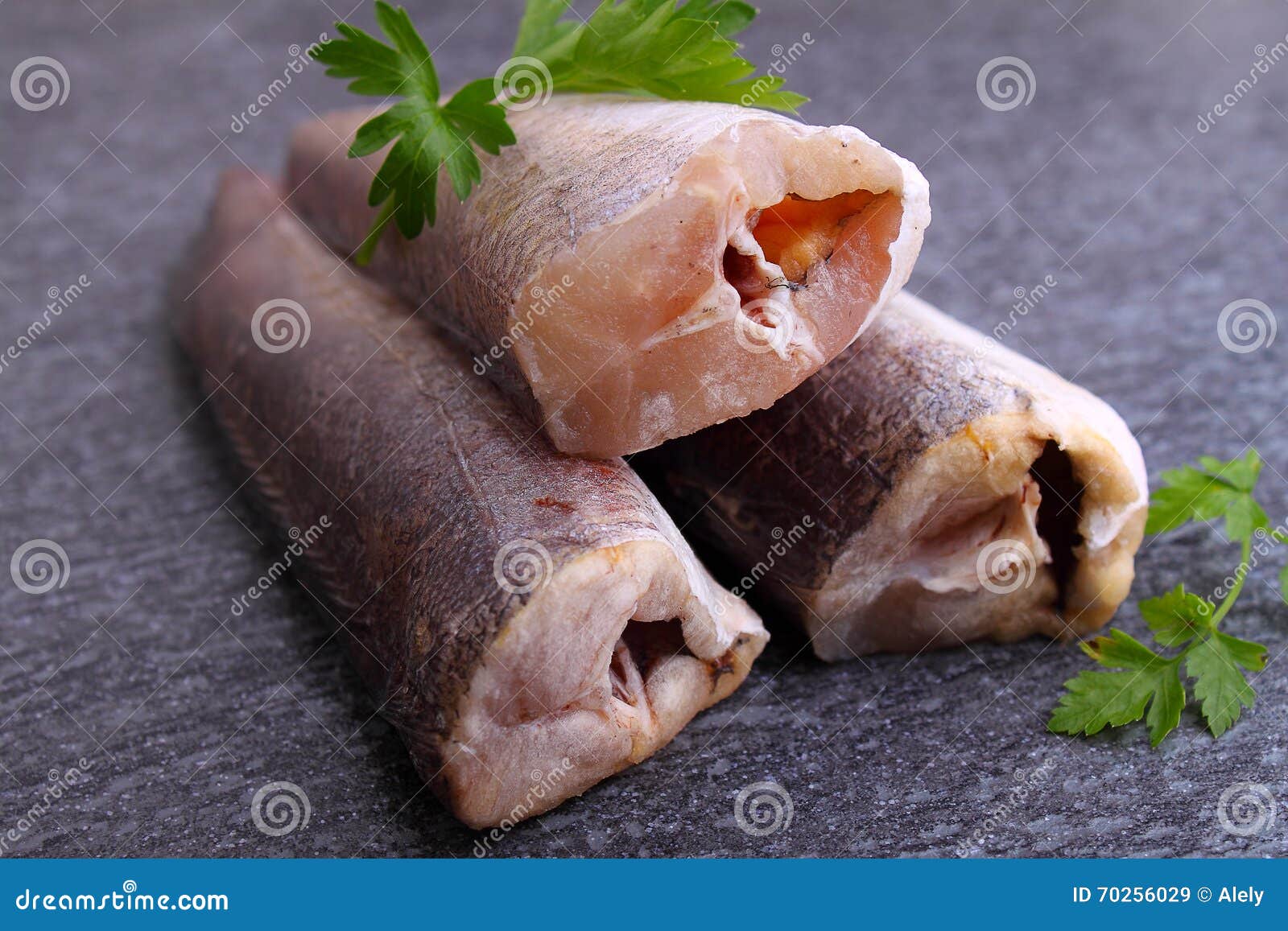 Raw fish hake stock image. Image of fillet, seafood, hake - 70256029