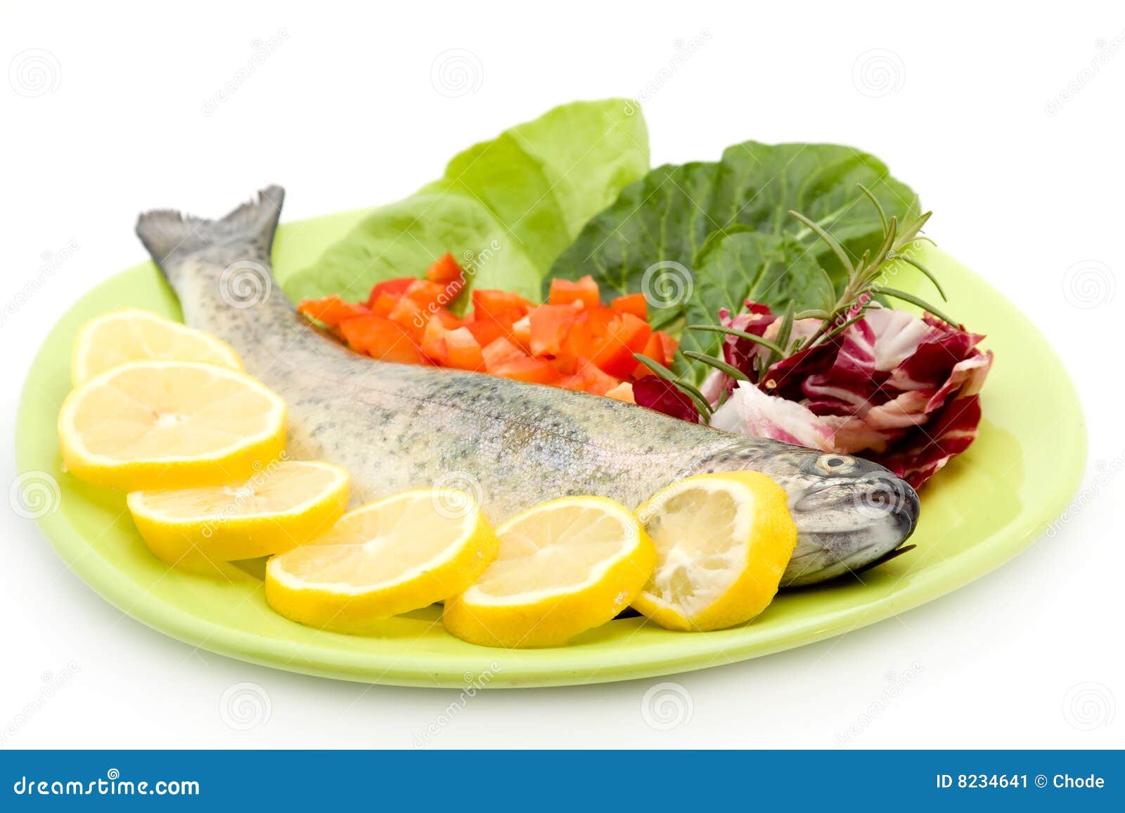 Raw fish meal stock image. Image of lunch, fruit, healthy - 8234641