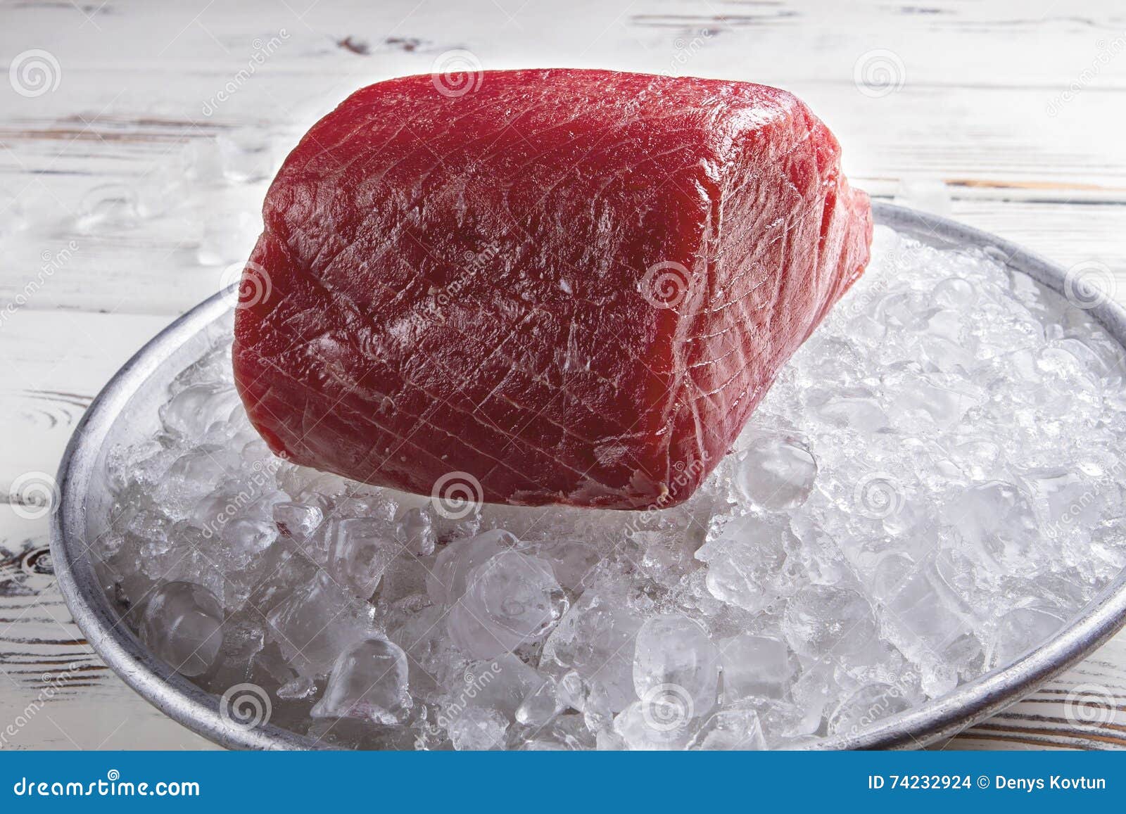 Raw fish meat on ice. stock photo. Image of organic, national - 74232924