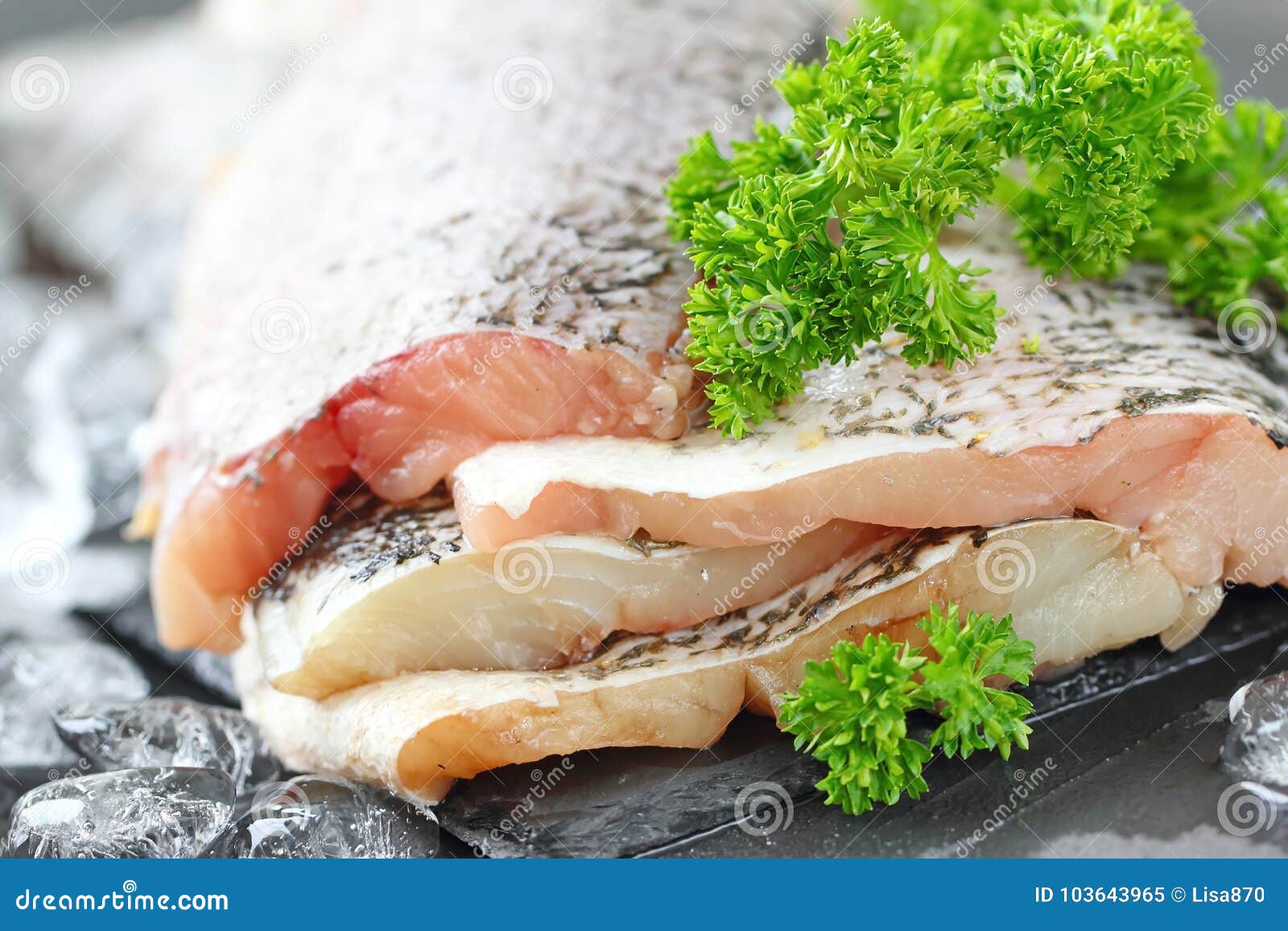 Raw fish ready for cooking stock image. Image of fillet - 103643965
