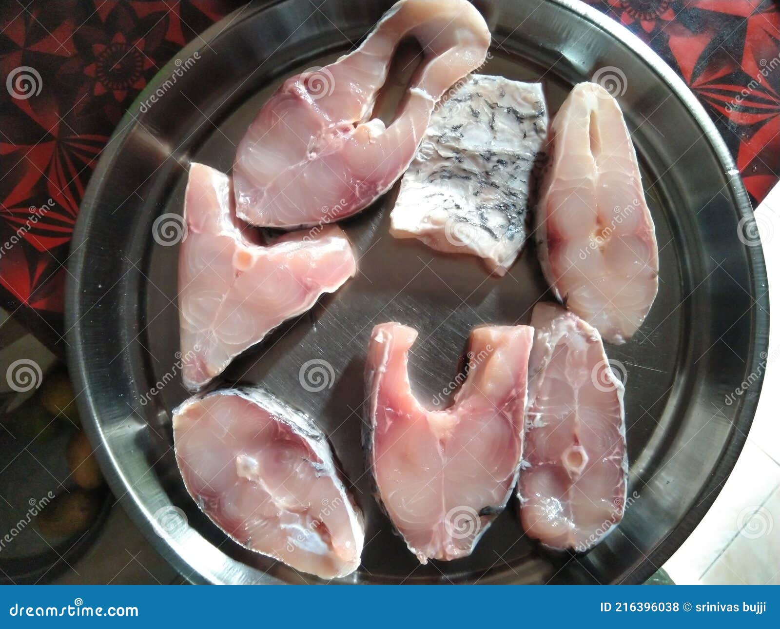 Raw Fish Steaks Ready To Cook Stock Photo - Image of fish, ready: 216396038