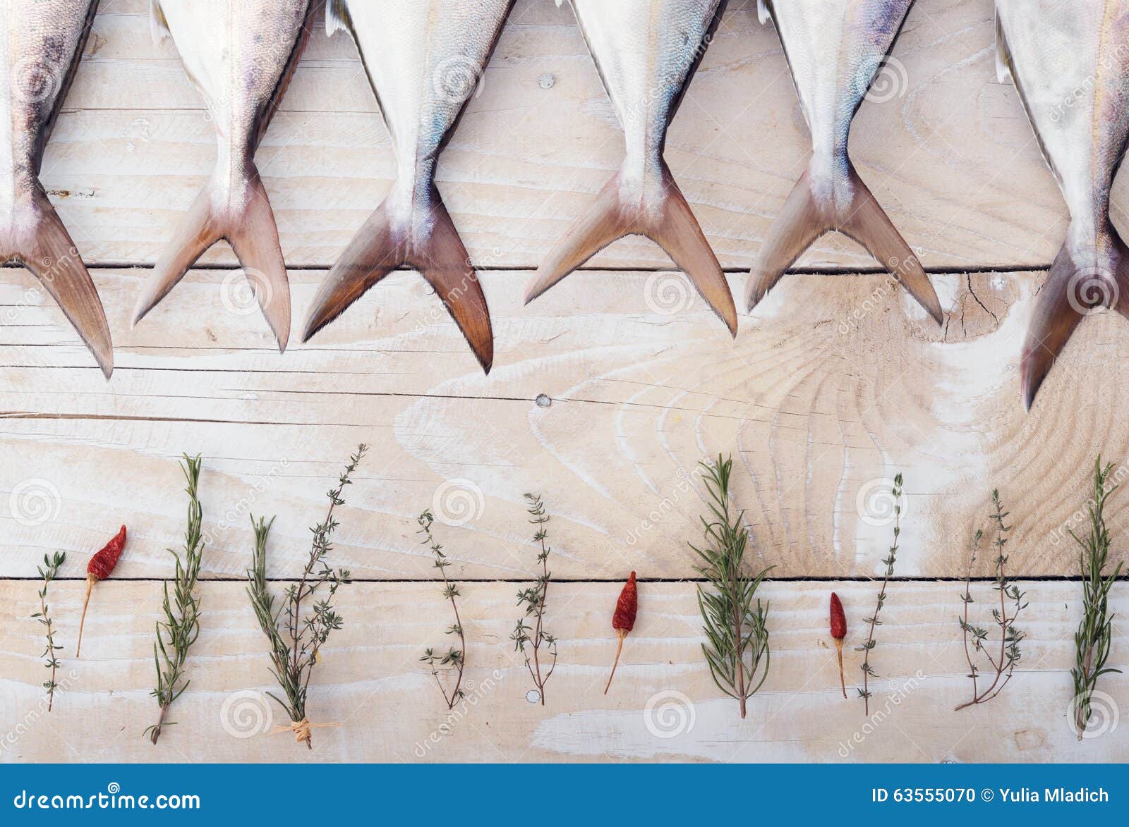 Raw Fish, Yellowtail, in a Row Stock Photo - Image of filun, fresh ...