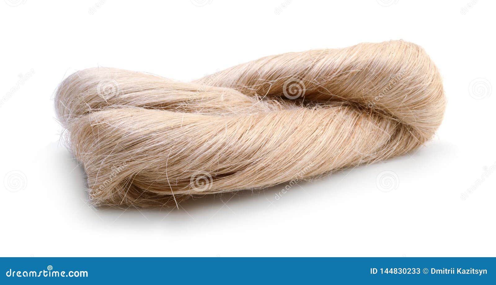 Raw Flax Fiber Isolated on White Stock Image - Image of hemp, hank ...