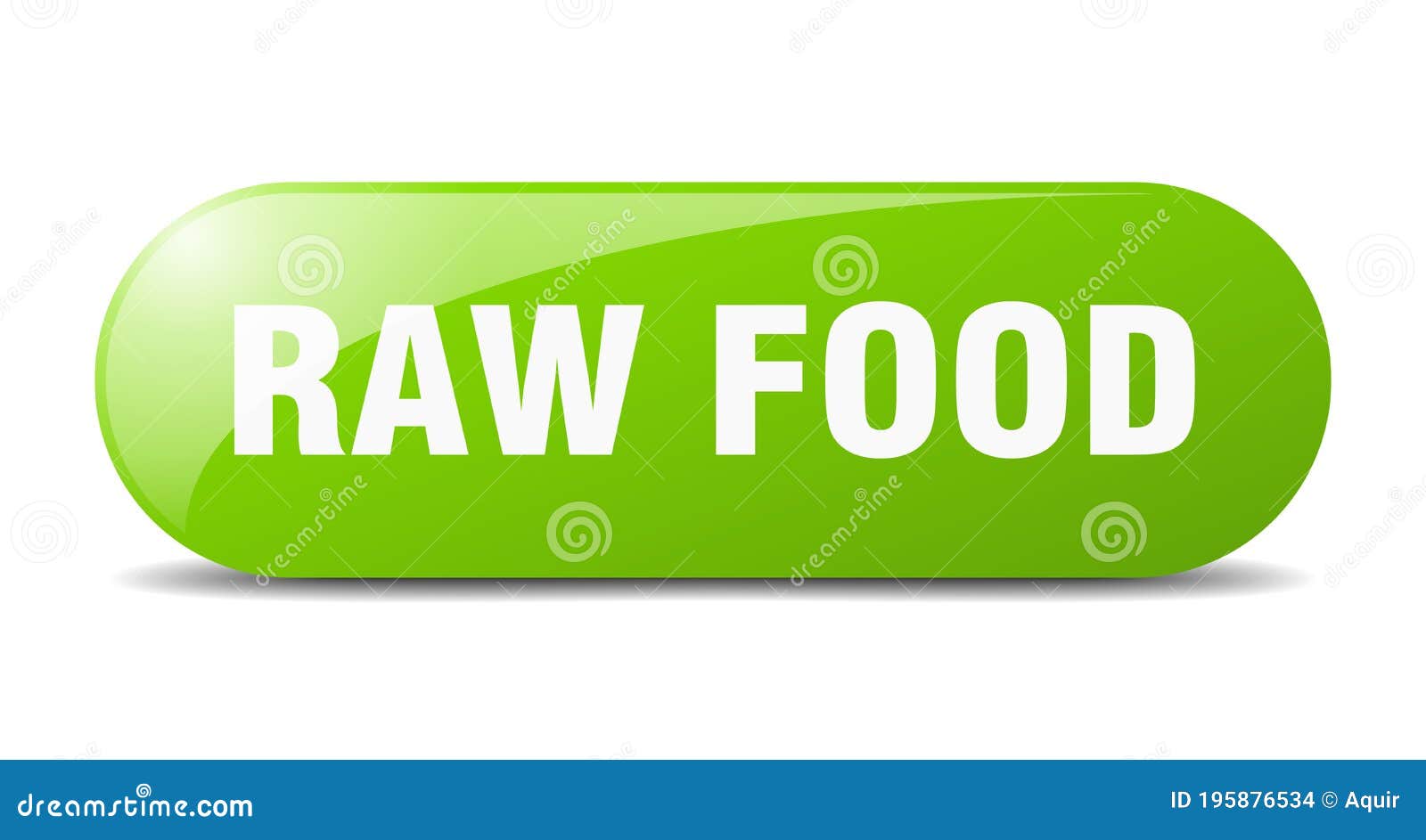 Raw Food Button. Raw Food Sign. Key. Push Button Stock Vector ...