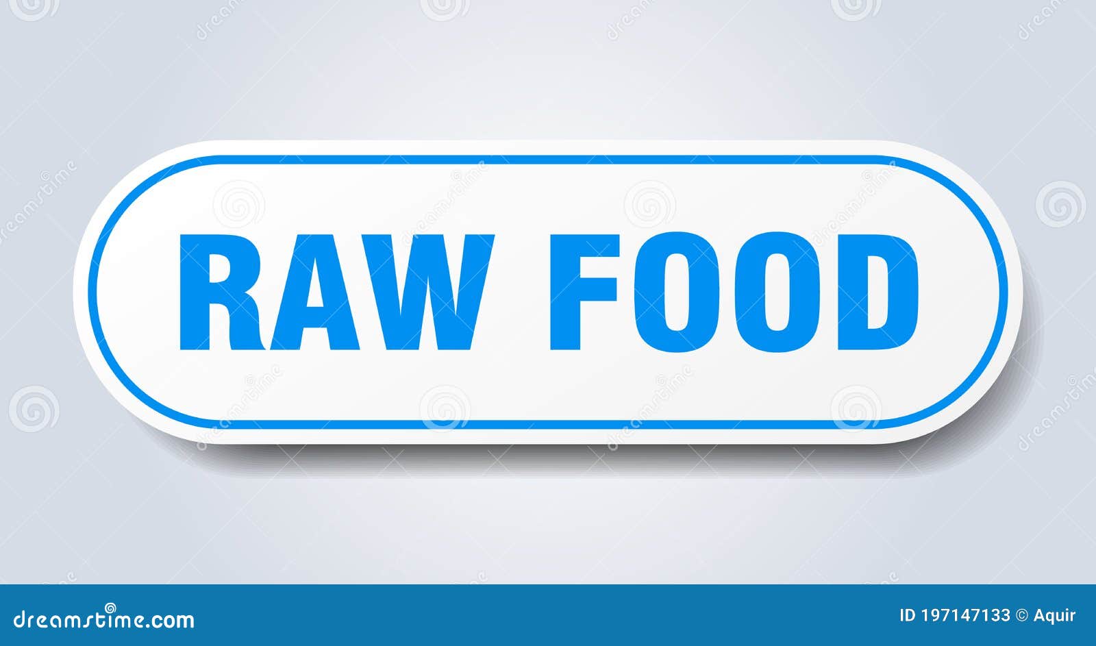Raw food sticker. stock vector. Illustration of vector - 197147133