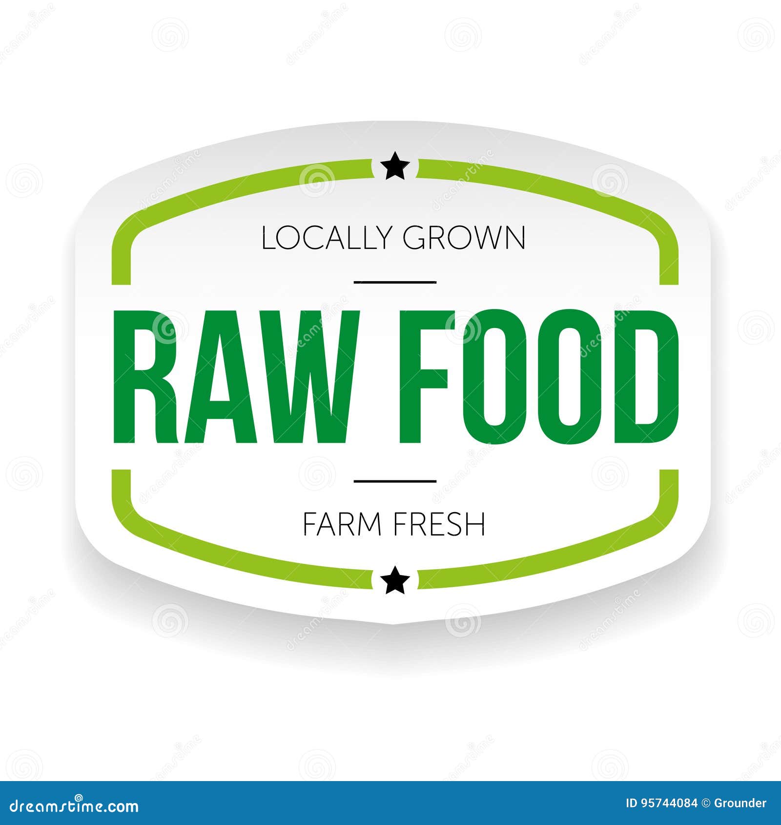 Raw food vintage label stock vector. Illustration of healthy - 95744084