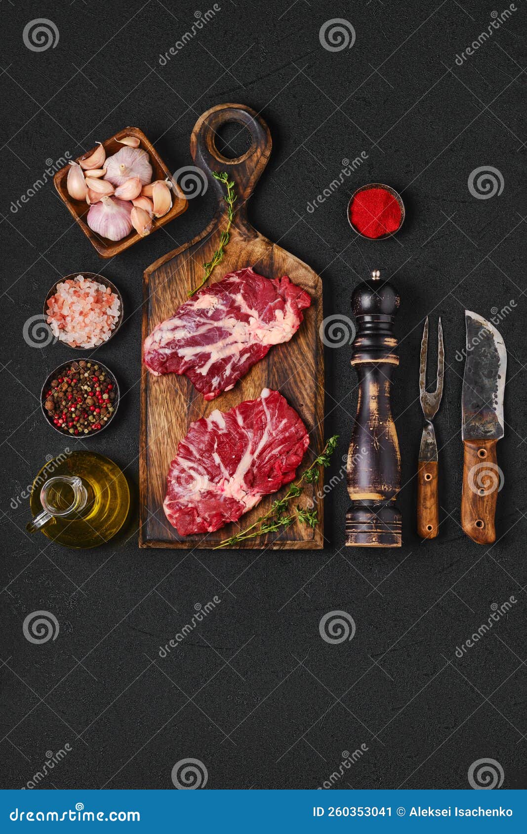 Raw Fresh Beef Spider Steak Stock Image - Image of cutting, steak ...