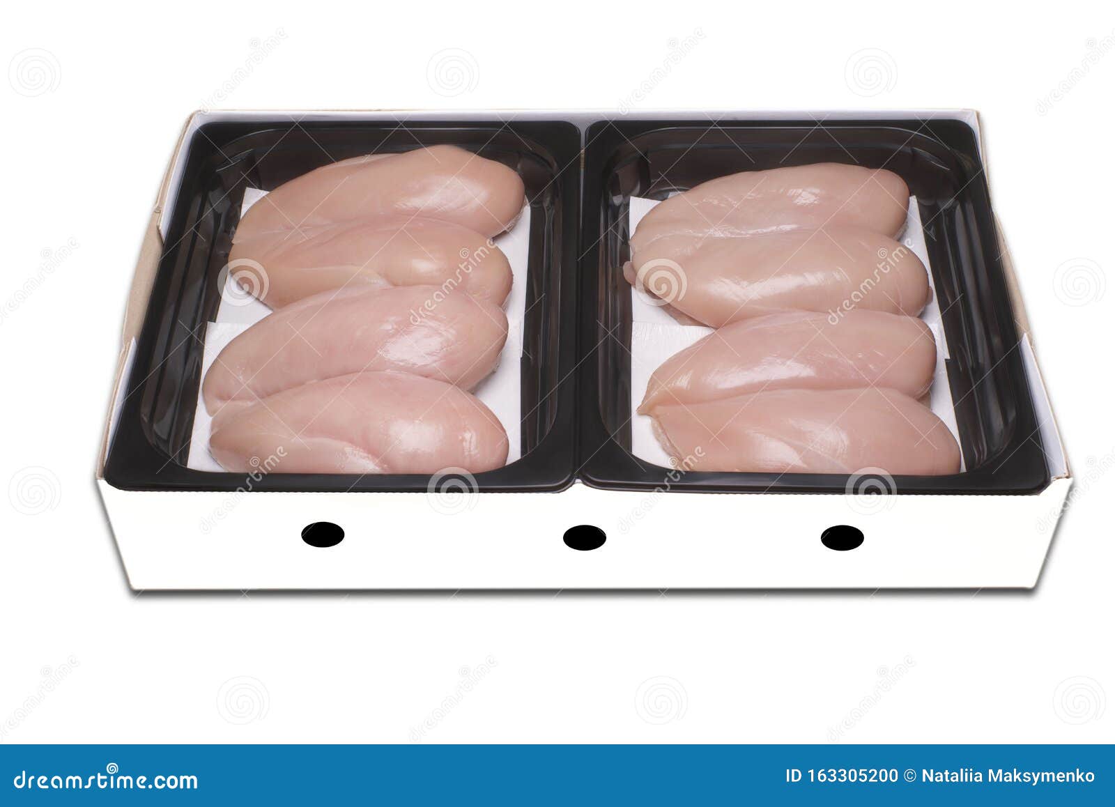 Raw, Fresh Chicken Fillet. Chicken Fillet Cut in the Form of a ...