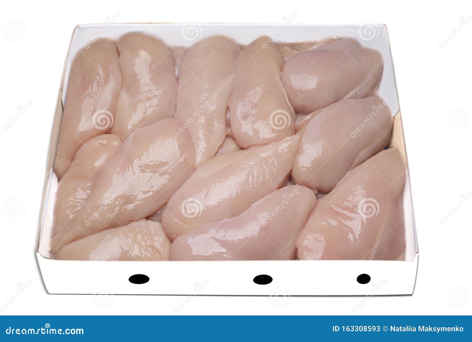 Raw, Fresh Chicken Fillet. Chicken Fillet Cut in the Form of a ...