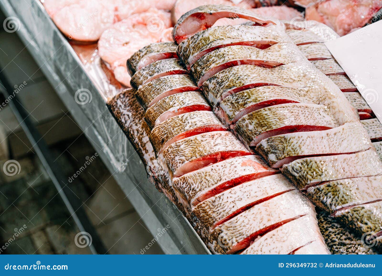 Raw Fresh Fish at the Market Stock Photo - Image of display, fresh ...