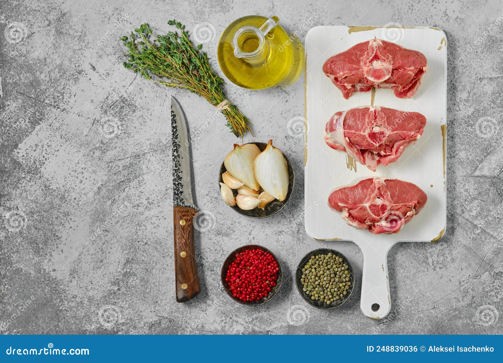 Raw Saddle of Lamb, Top View Stock Photo - Image of meat, overhead ...