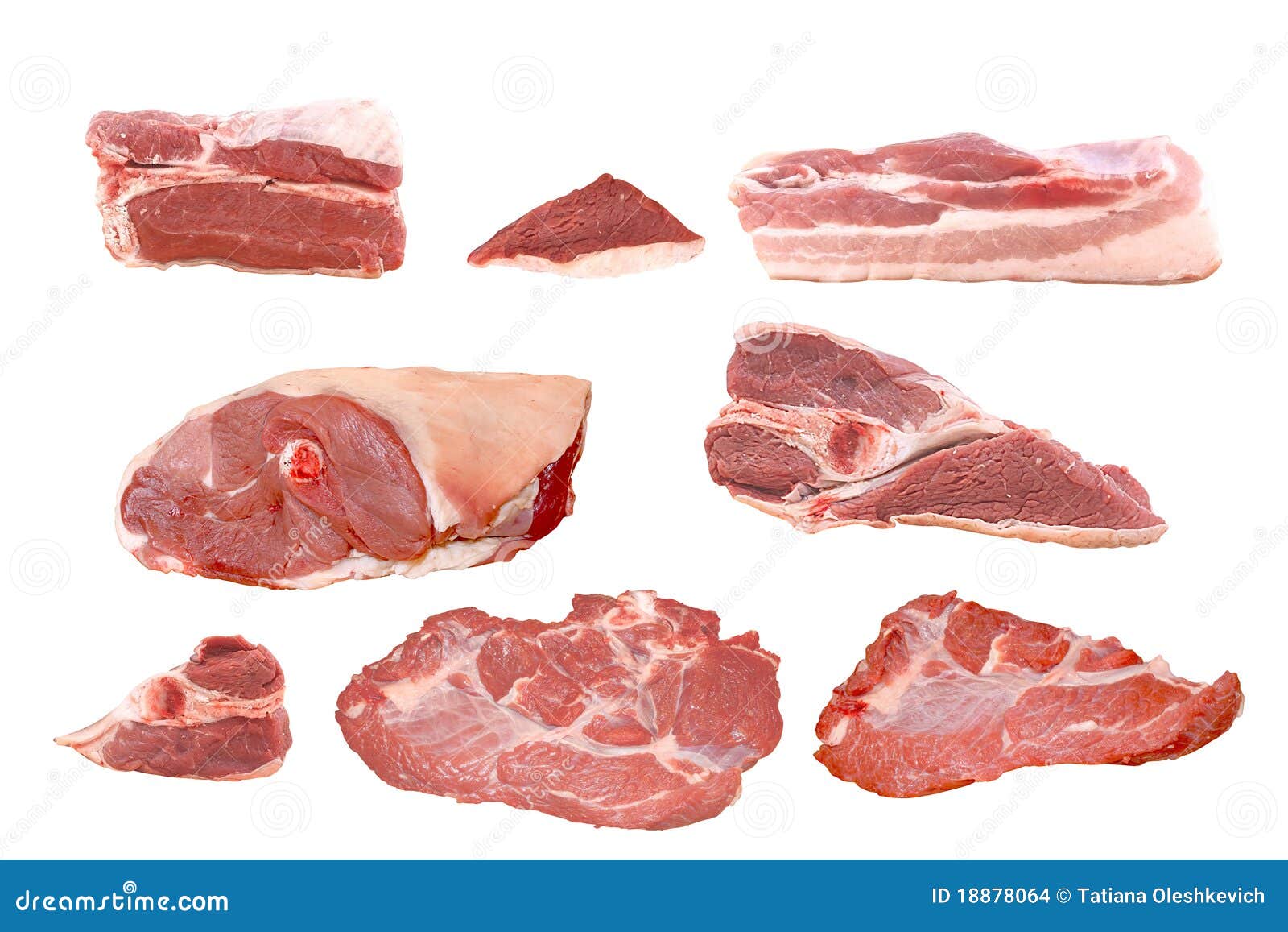 Raw fresh meat collection stock photo. Image of group - 18878064