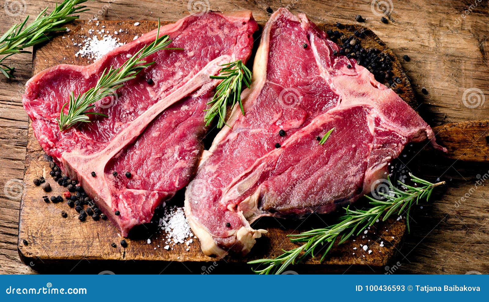 Raw Fresh Meat T-bone Steak and Seasoning on Wooden Background Stock ... Raw Fresh Meat T-bone Steak and Seasoning on Wooden Background Stock ...