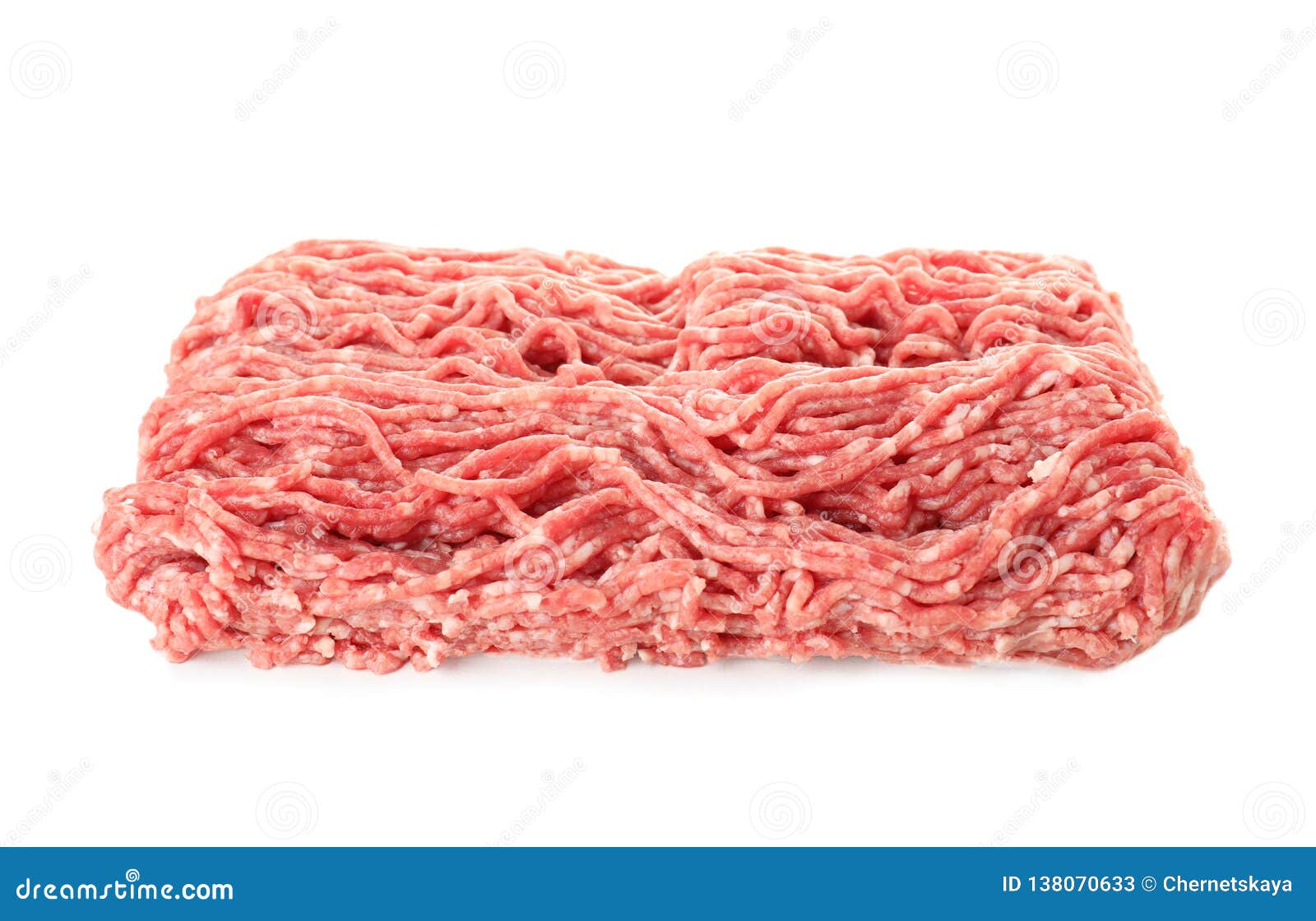 Raw Fresh Minced Meat on White Stock Image - Image of cuisine, product ...