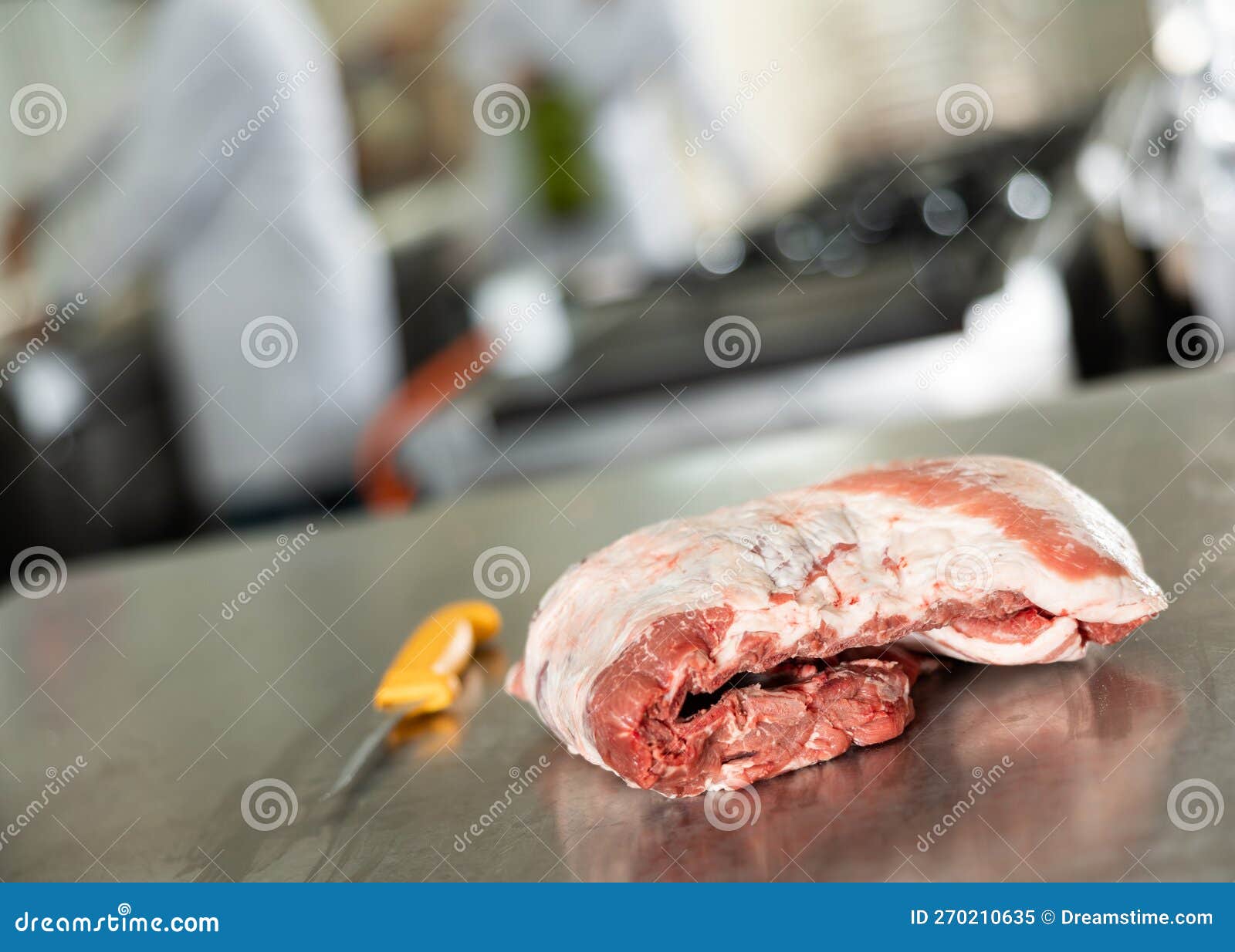 Mutton Meat Made As A Shashlik On The Outdoor Country Pick-nick Royalty ...