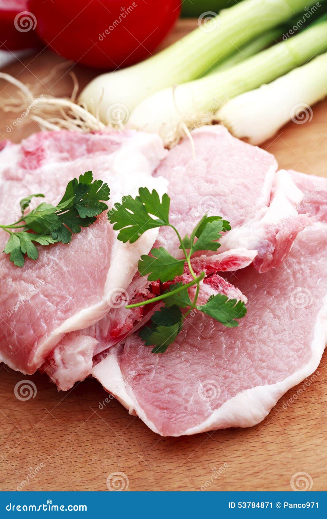Raw fresh pork meat stock image. Image of gourmet, mashed - 53784871
