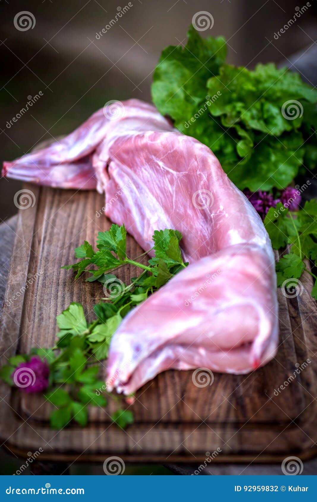 Raw fresh rabbit meat stock photo. Image of ingredient - 92959832
