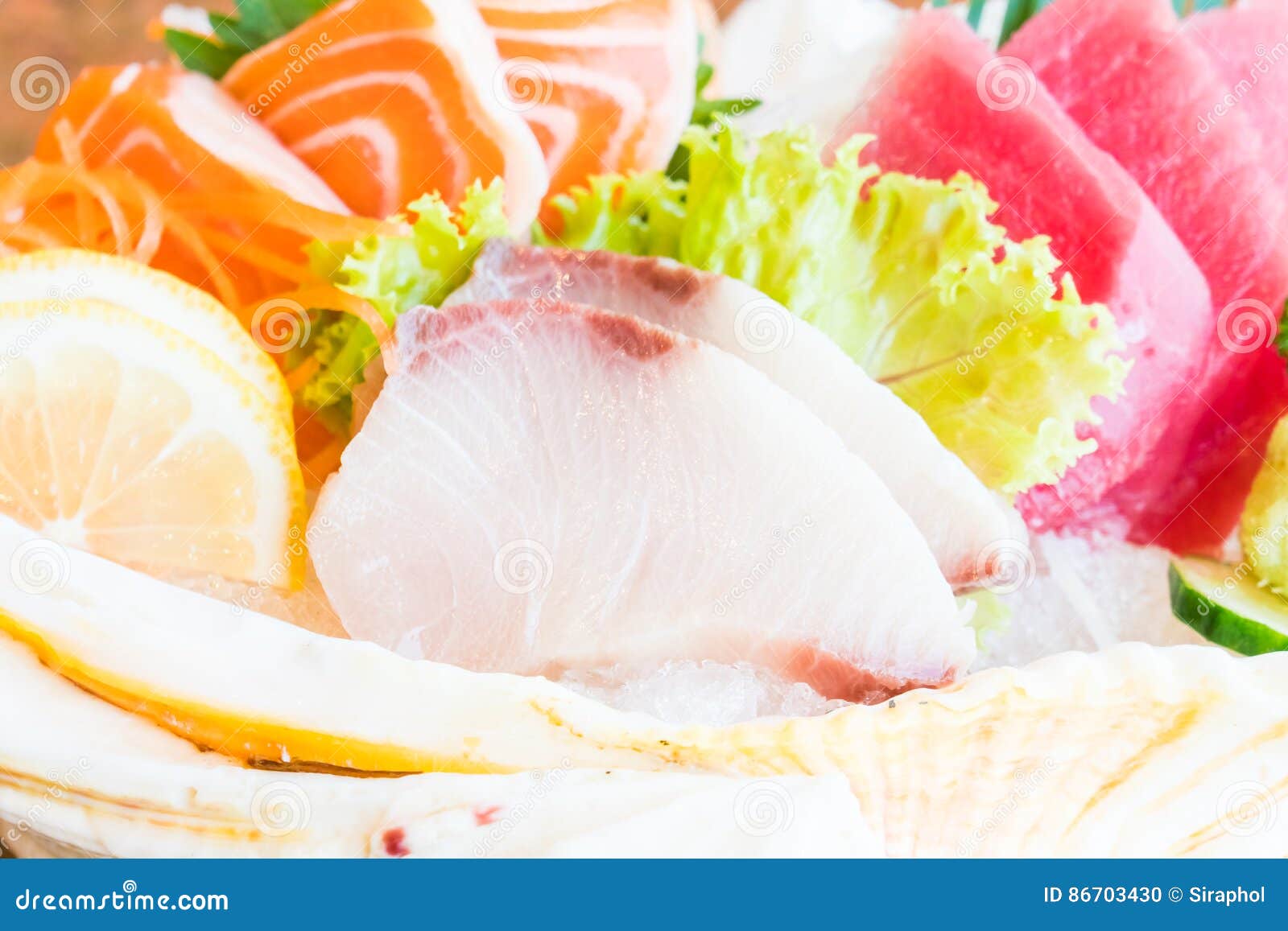 Raw and fresh sashimi stock photo. Image of sashimi, fish - 86703430