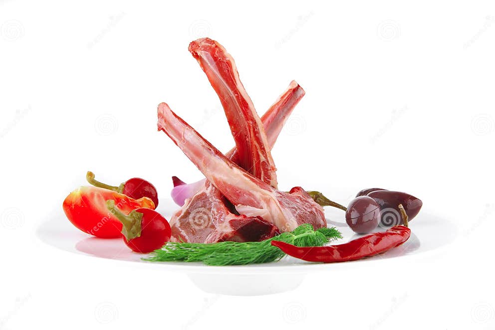 Raw fresh veal ribs stock image. Image of kitchen, freshness - 16025867