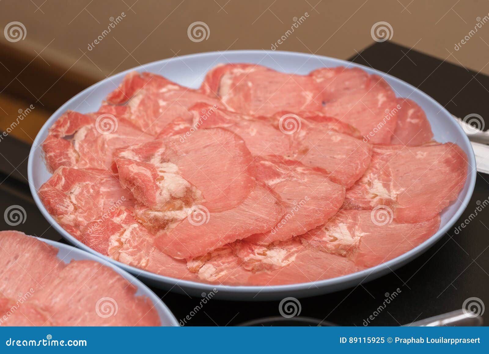 Raw Frozen Meat on the Plate Stock Image - Image of beef, macro: 89115925