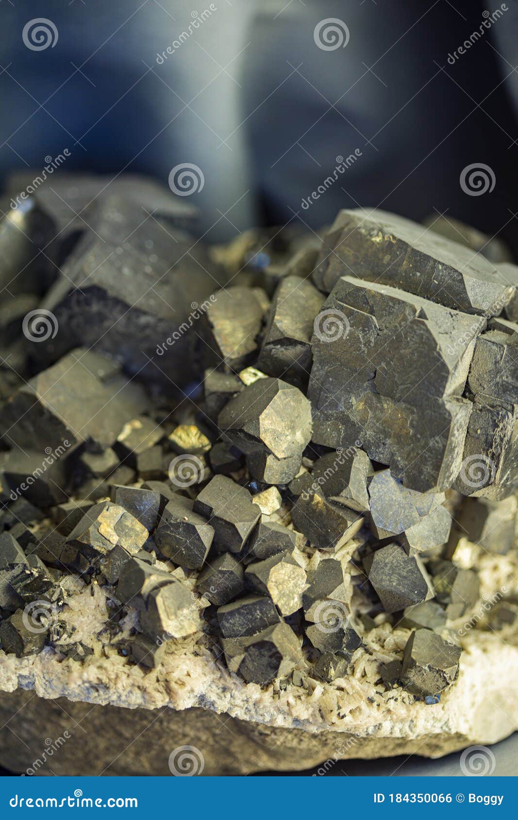 Raw Galenite Mineral Crystals Stock Photo - Image of specimen, rock ...