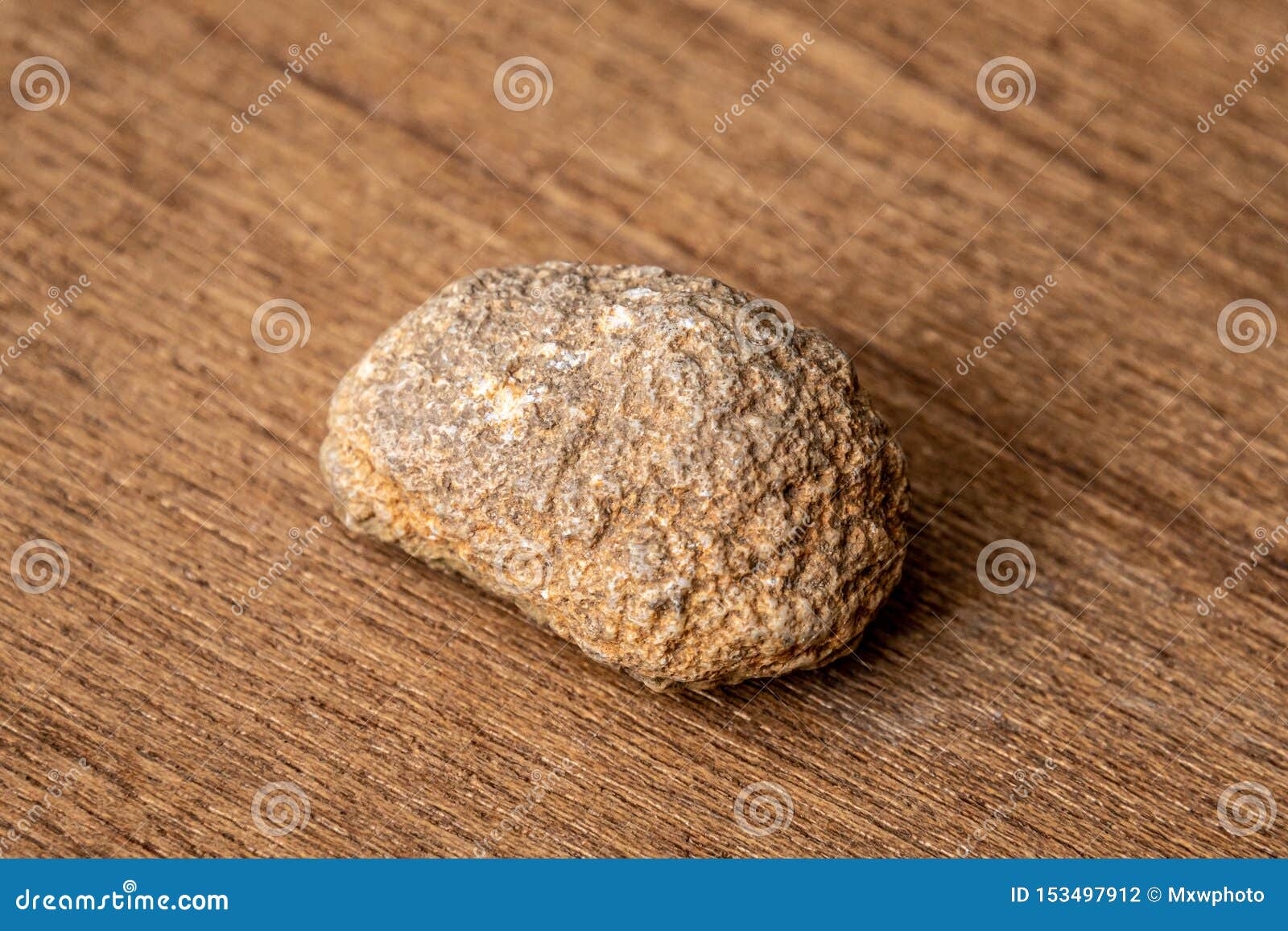 Raw Geode before Cutting Open To Show Its Precious Inside on Wooden ...