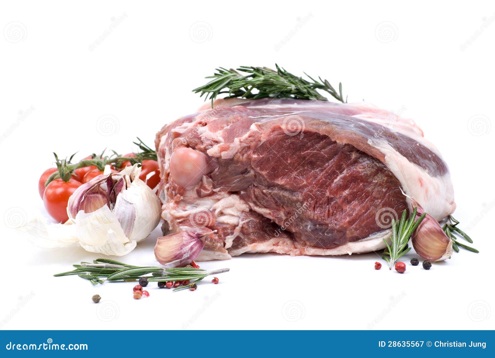 Raw gigot of lamb stock image. Image of gigot, nutrition - 28635567